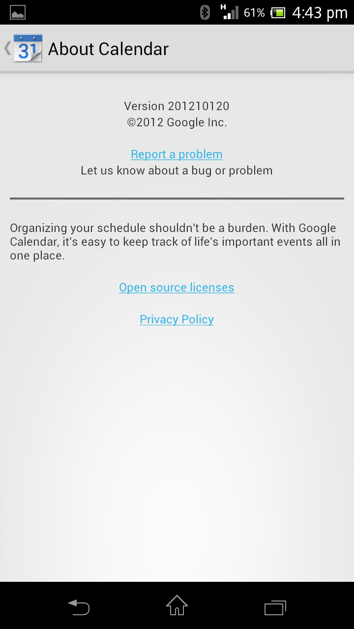 Google Releases Official Google Calendar App On The Play Store (For 4.0 ...