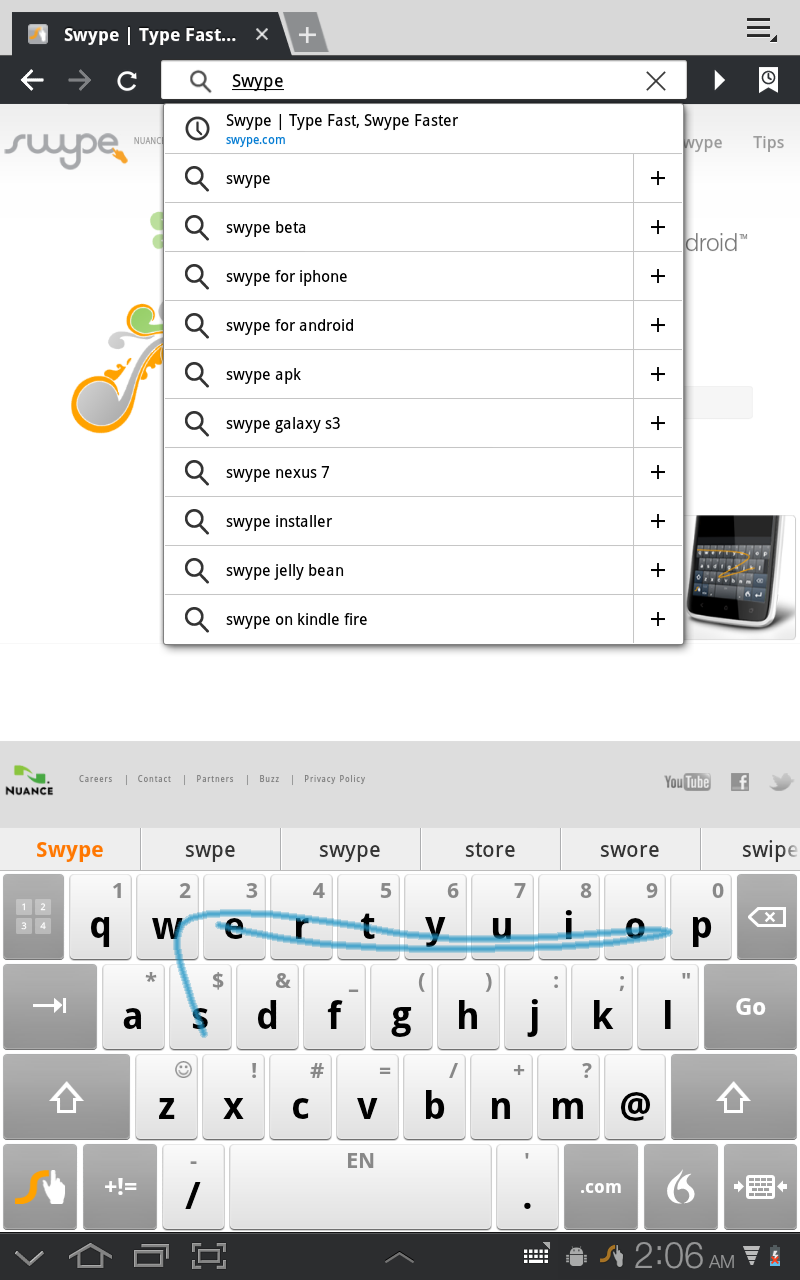 Swype Beta 1.3 Live, Packs A Whole Bunch Of New Features