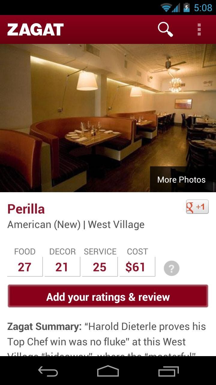 Google Releases Dedicated Zagat App, Shows You Restaurants Near You In ...
