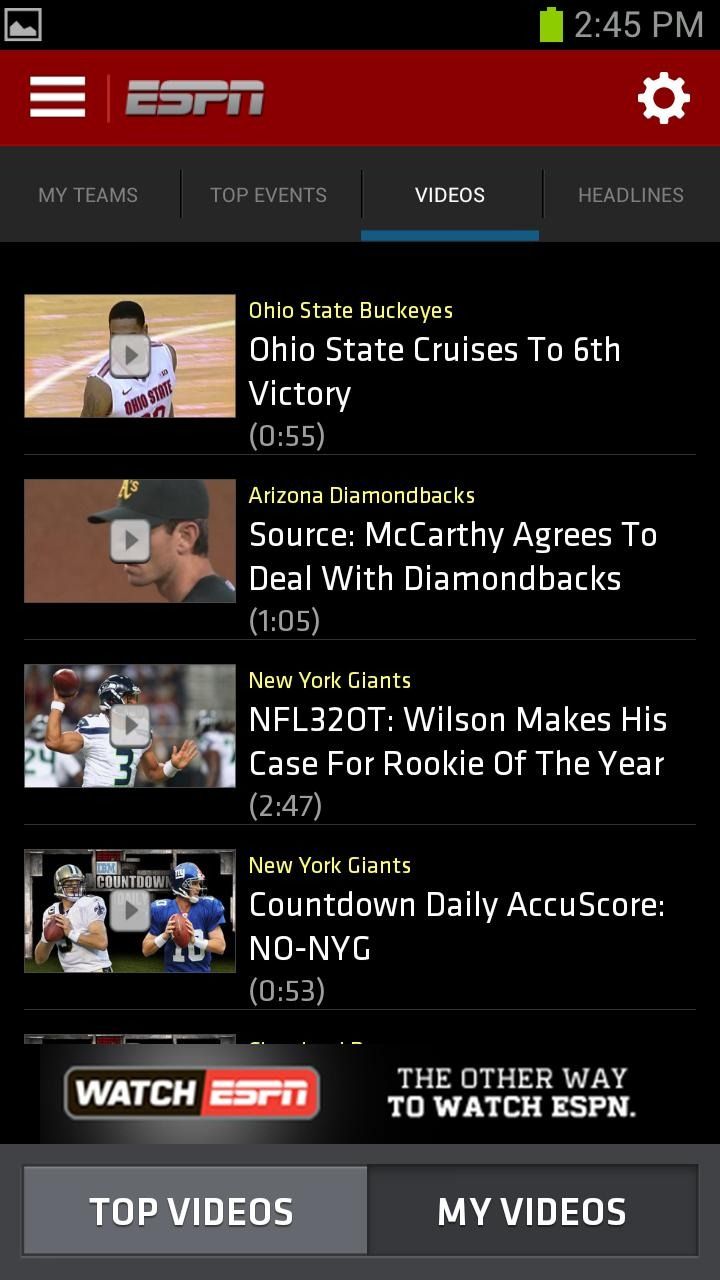 ESPN ScoreCenter App Goes 3.0, Finally Adopts Modern Android Interface