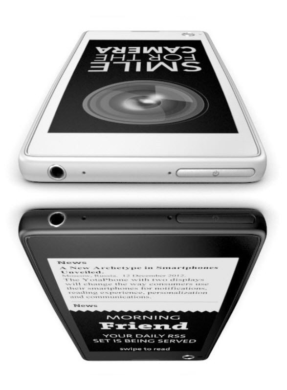 Yota Devices Unveils YotaPhone – A Phone With Dual LCD/E-Ink Displays ...