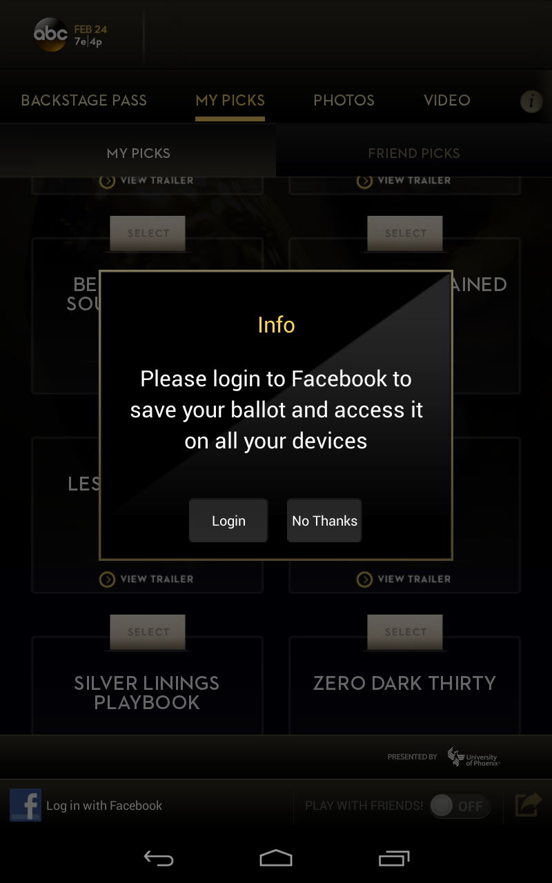 ABC Releases Official Oscars App With Info On All Nominees, Your Picks ...