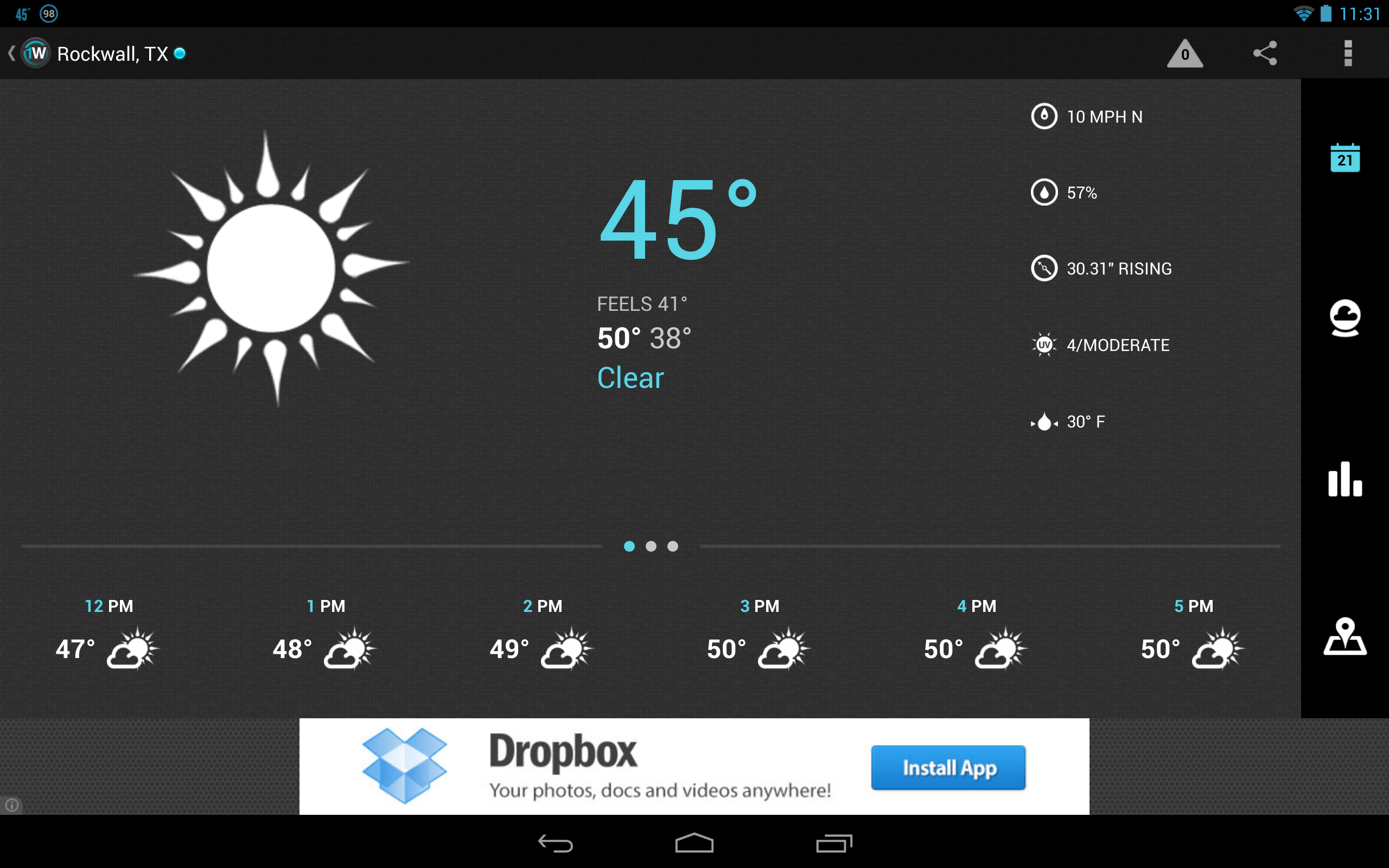 OneLouder Apps' 1Weather Hits v2, Brings New UI, Tablet Support ...