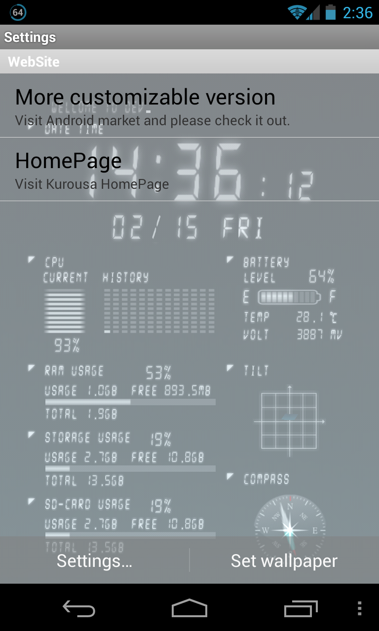 Are You A System Info Junkie? Get It All On Your Homescreen With ...