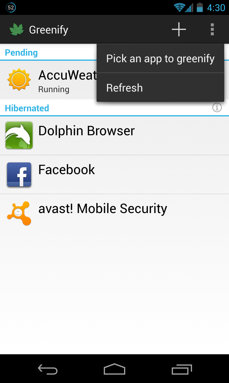 [New App] Greenify Keeps Rooted Devices Running Smoothly By Hibernating Specified Apps When They ...