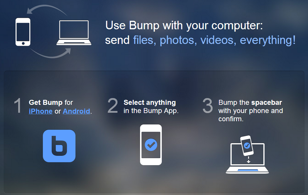 Bump Adds "Bump Your Computer" Feature - Tap The Spacebar With Your ...