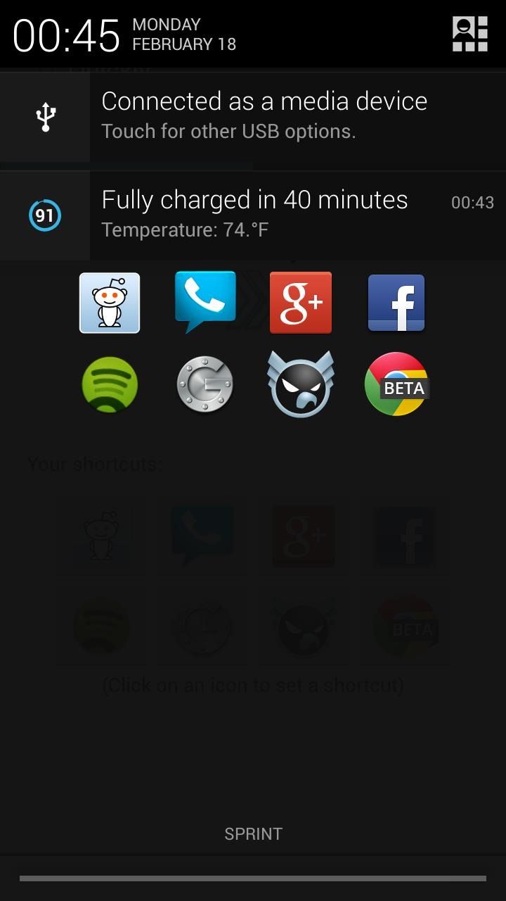 [New App] Quickly Uses Jelly Bean's Expandable Notifications To Put An App Launcher In Your Shade