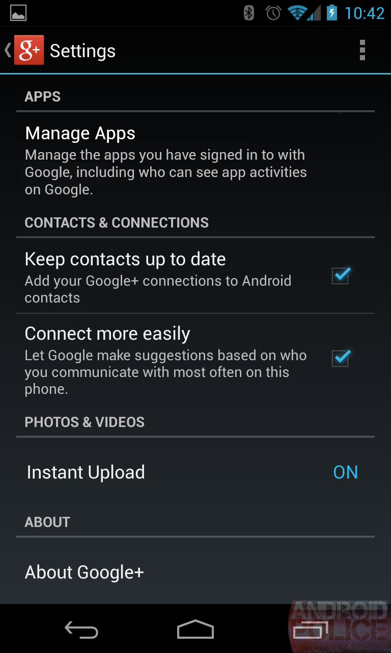 [APK Teardown] Google+ 3.5.3 - An "Apps" Main Menu Icon? A "Manage Apps ...