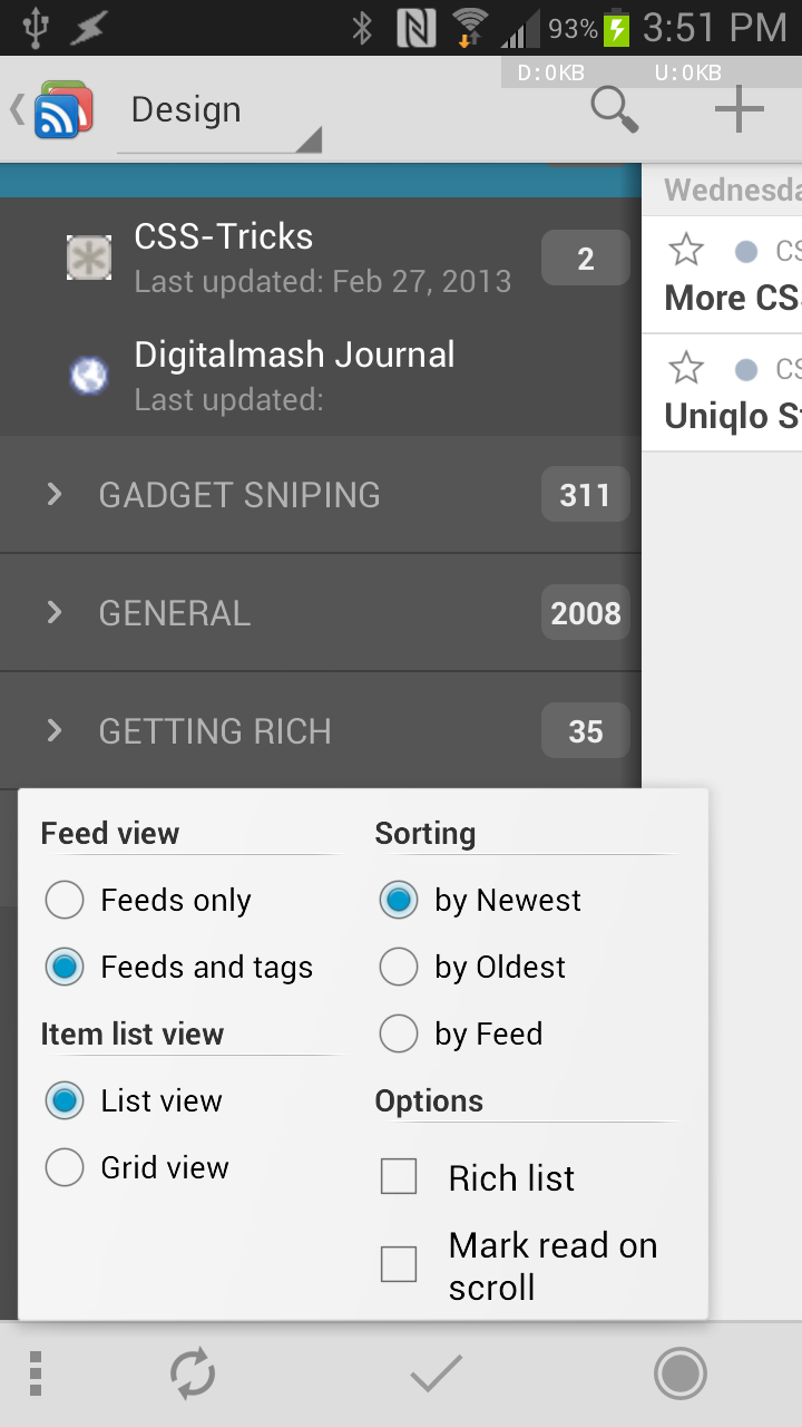 gReader Gets A Makeover In The Latest Beta, Brings Holo To Your RSS Feed