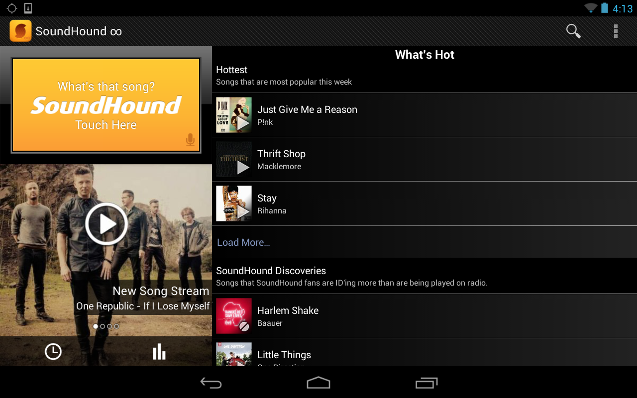 SoundHound Updated With A New Tablet Interface, All Hail Big Screens