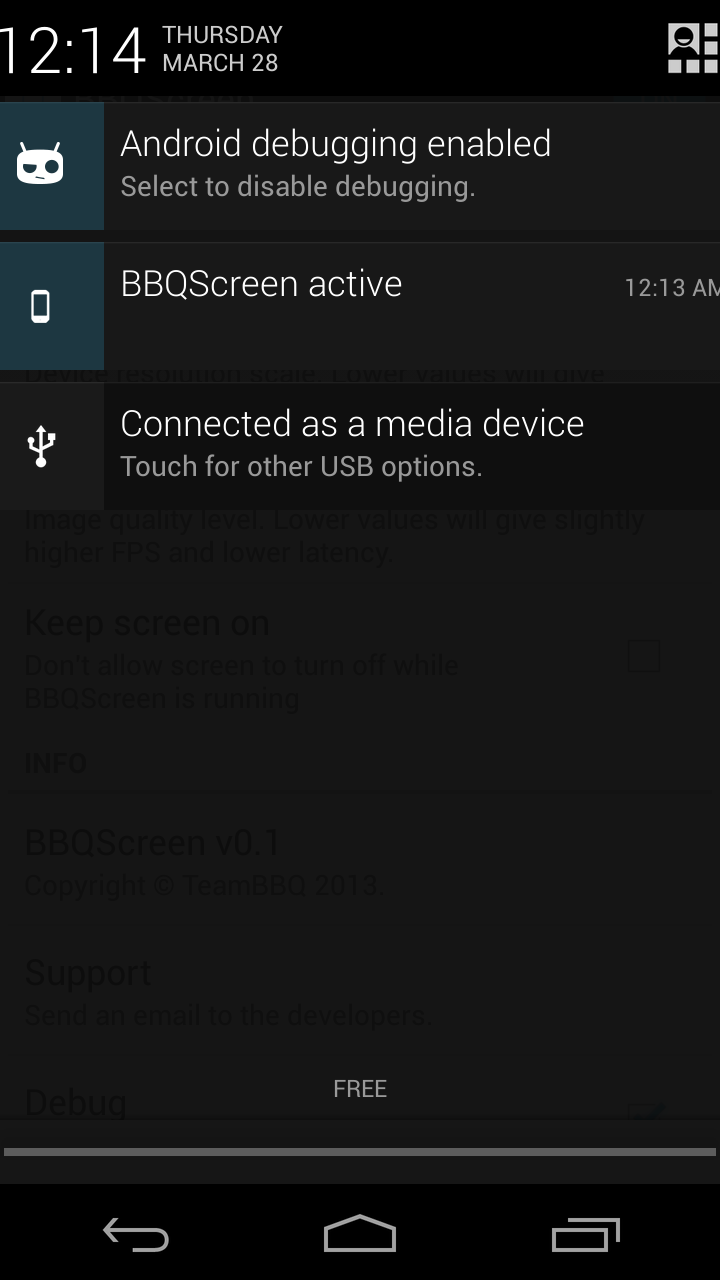 [New App] BBQScreen Mirrors Your Display On A Computer At 25FPS (Root Only)
