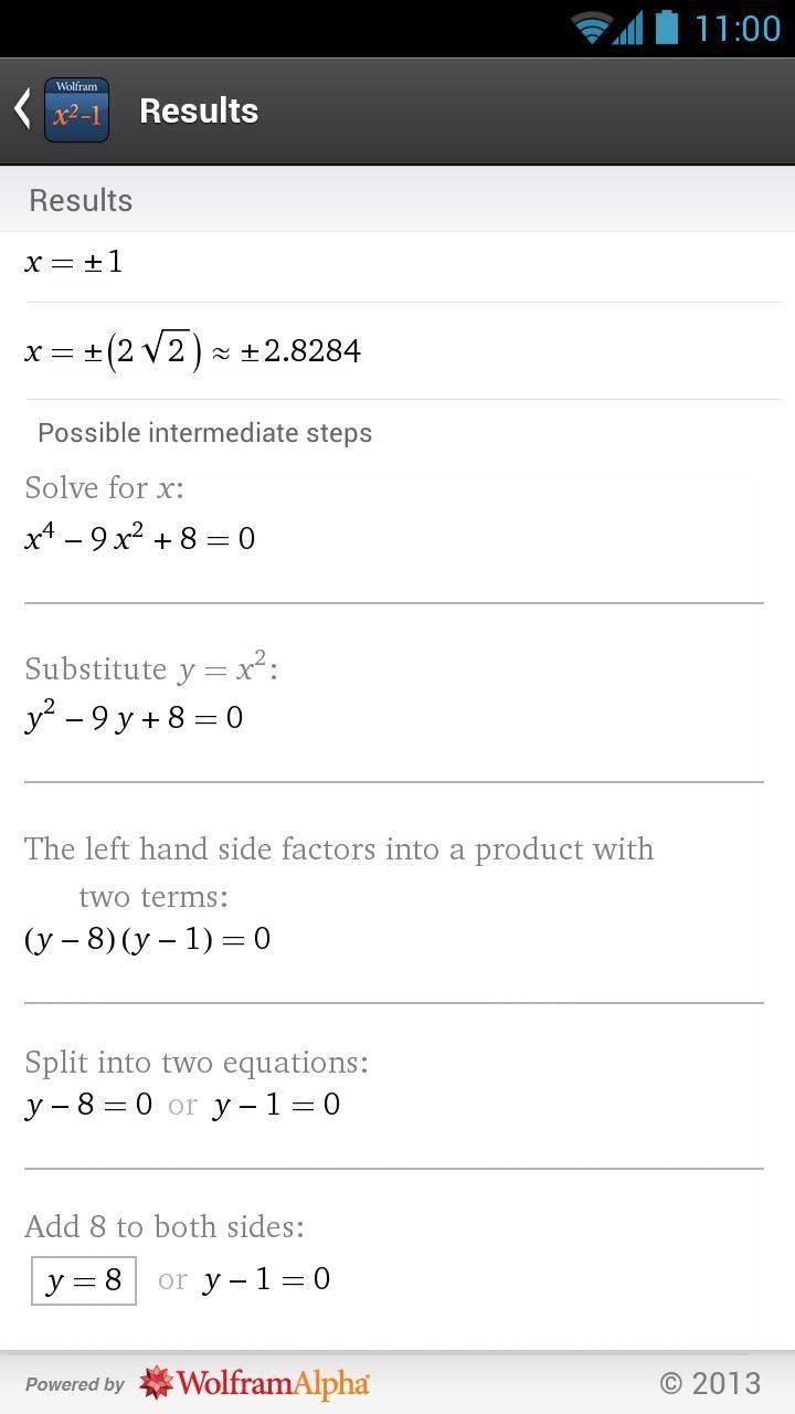 [New Apps] Wolfram Alpha Releases Calculus And Algebra Course Assistants On Android