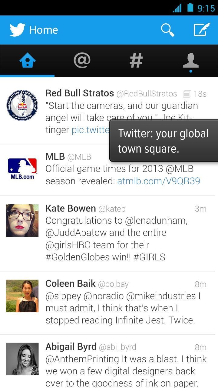 New Twitter 4.0 Update For Android Finally Goes Holo - Swipeable Tabs ...
