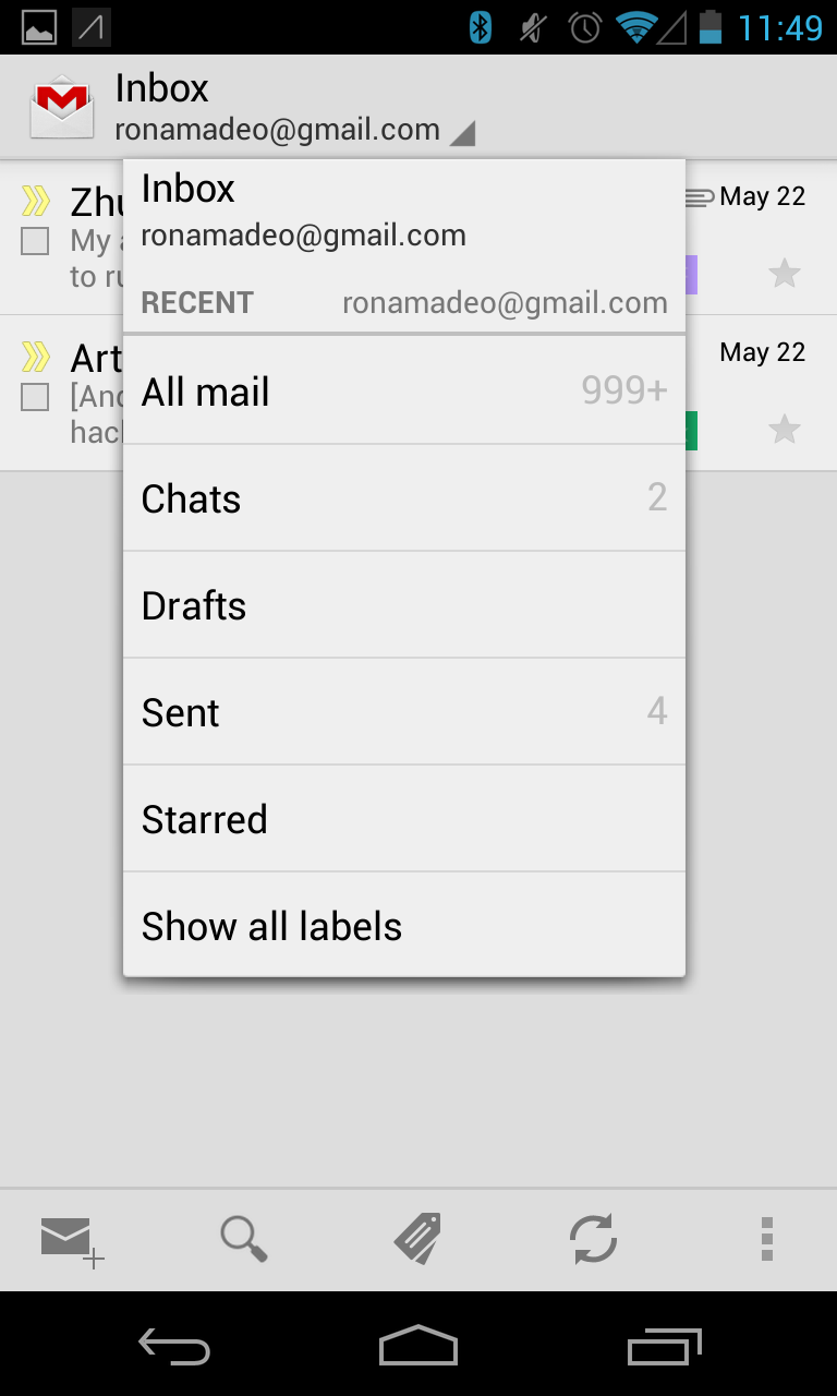Redesigned Gmail Screenshot Leaks During Google I/O Session - It's ...