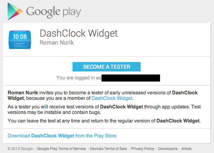 DashClock Widget Developer Switches To New Beta Testing Technique ...