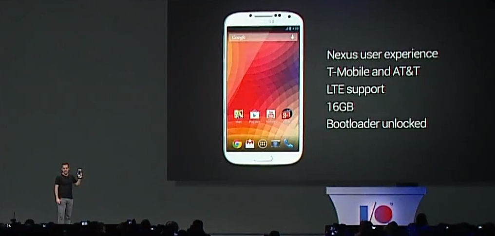 [I/O 2013] Samsung Galaxy S4 Google Edition: Stock Android 4.2, AT&T ...