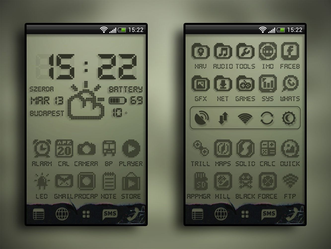 Create A Killer Retro LCD Android Theme With A Few Quick Downloads