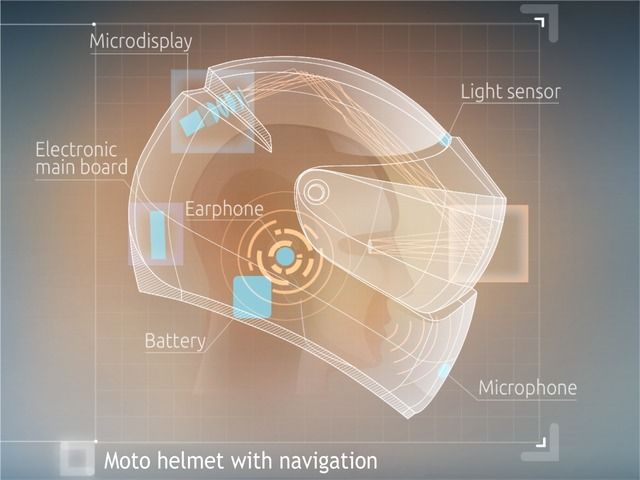 LiveMap Is An Android-Powered Motorcycle Helmet With HUD, 4G LTE, GPS ...