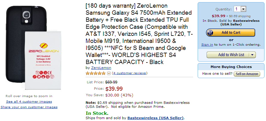 ZeroLemon Launches Its Monstrously Juicy Batteries For The Galaxy S4 ...