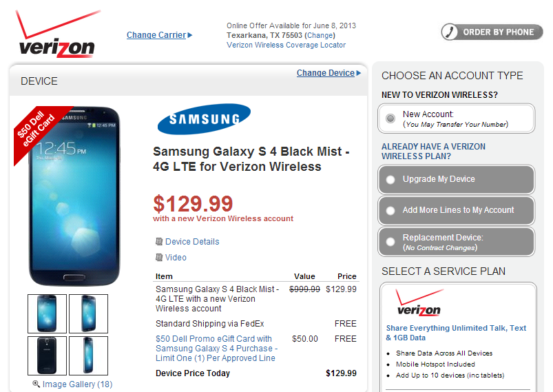 [Deal Alert] Verizon's And Sprint's Galaxy S4 $129/119 Respectively For ...