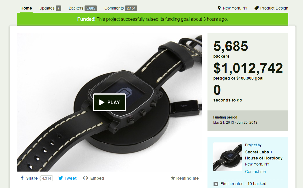 AGENT: The 'World's Smartest Watch' Completes Its Kickstarter Campaign ...