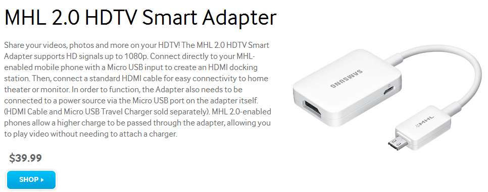 PSA: Samsung's Official Galaxy S4 MHL 2.0 Adapter Is Now Available In ...