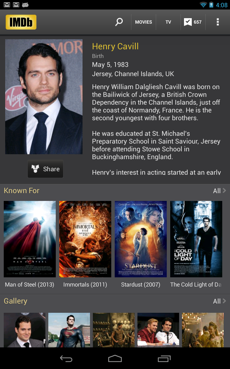 IMDB App Updated To v3.3 With Movie Ticket Purchasing, A Much Improved ...
