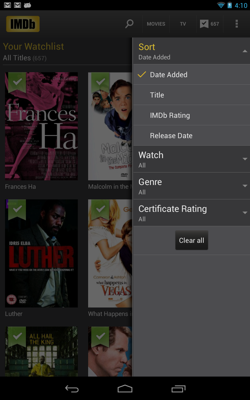 IMDB App Updated To v3.3 With Movie Ticket Purchasing, A Much Improved ...