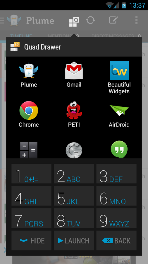 [New App] Quad Drawer From LevelUp Studio Is A T9 App Launcher With A ...