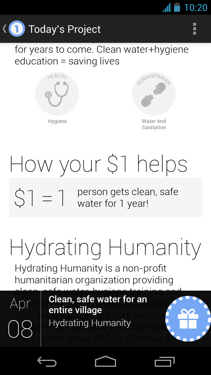 Google's One Today Charity App Now Available Without An Invite, Still ...