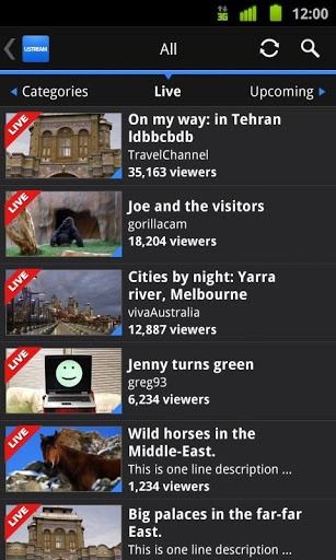 Ustream App Updated To v2.5 With A Slick New UI, Less Buffering, And More