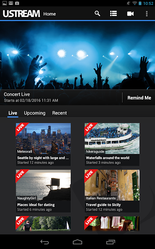 Ustream App Updated To v2.5 With A Slick New UI, Less Buffering, And More