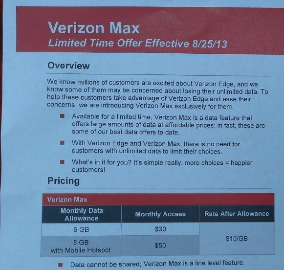 Verizon 'Max' Offer Will Try To Lure Unlimited Data Customers To Edge ...