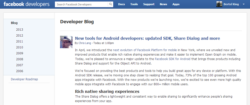 Facebook Updates Android SDK, Provides Developers With Streamlined ...