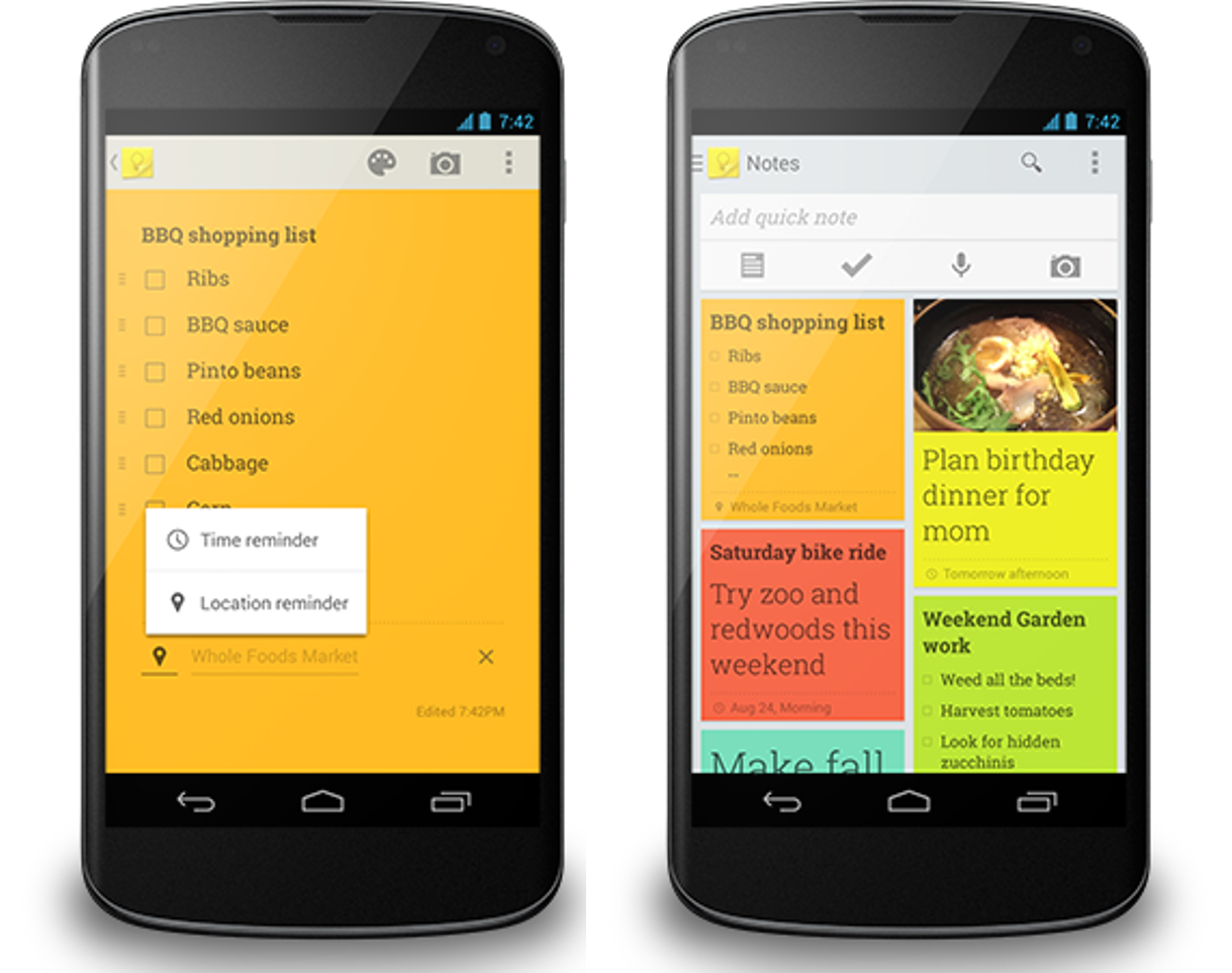 Google Keep App Gets Major Update - Supports Time / Location-Based ...