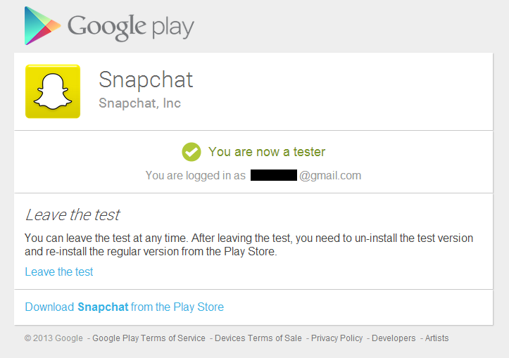 Snapchat Launches Android Beta Program Using Play Store Testing ...