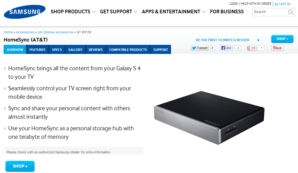 [Update: Pricing And More] Samsung HomeSync Drops Into Online Store ...