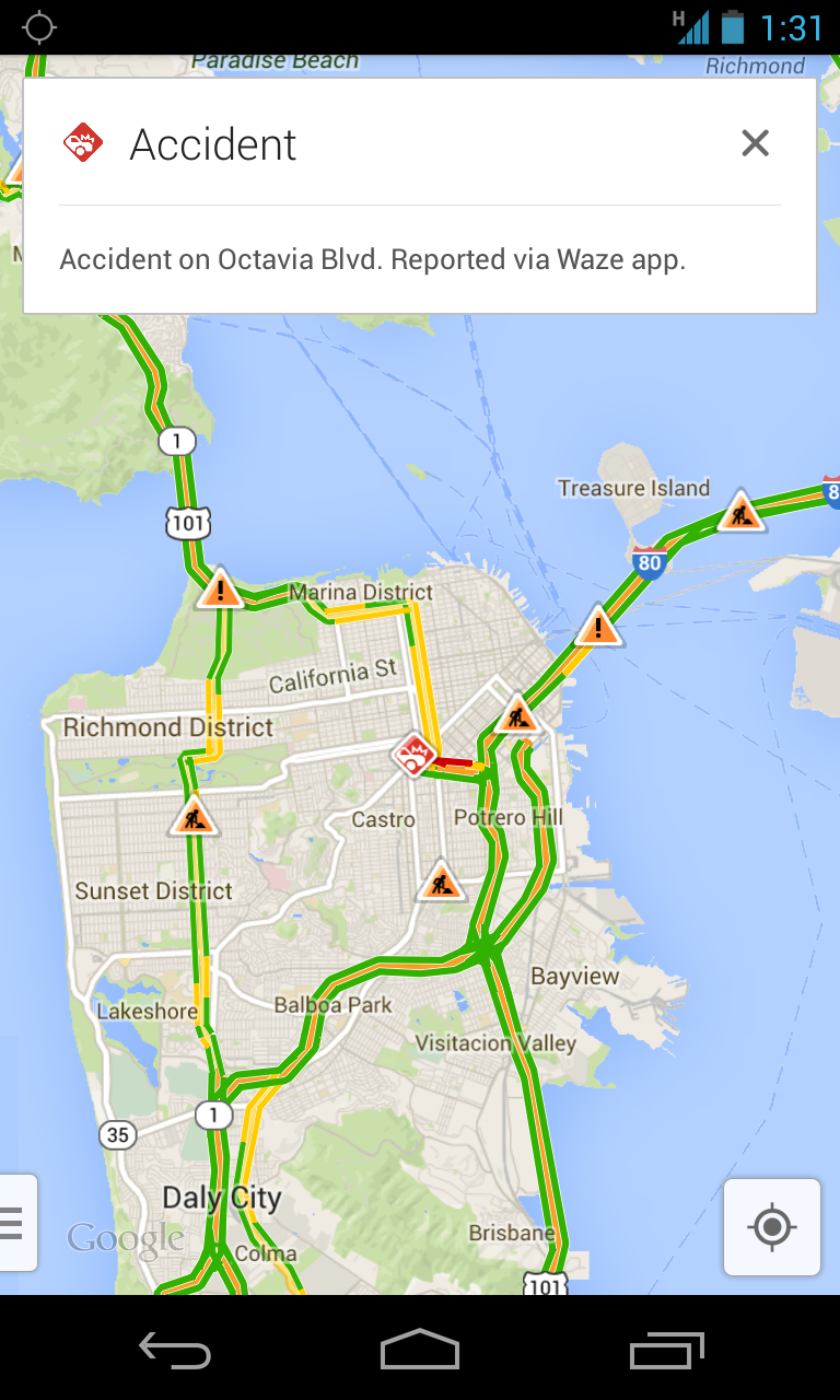 Google Maps Adds Real Time Incident Reporting Courtesy Of Waze