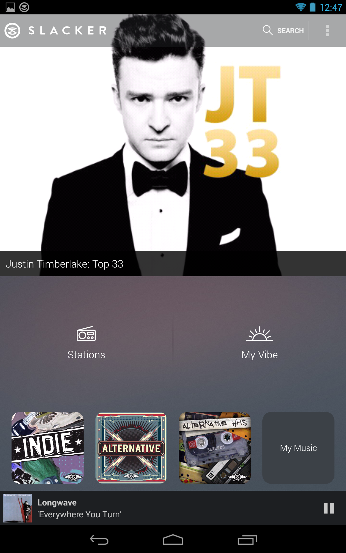 Slacker Radio App Gets A Total Redesign And New 'My Vibes' Activity ...