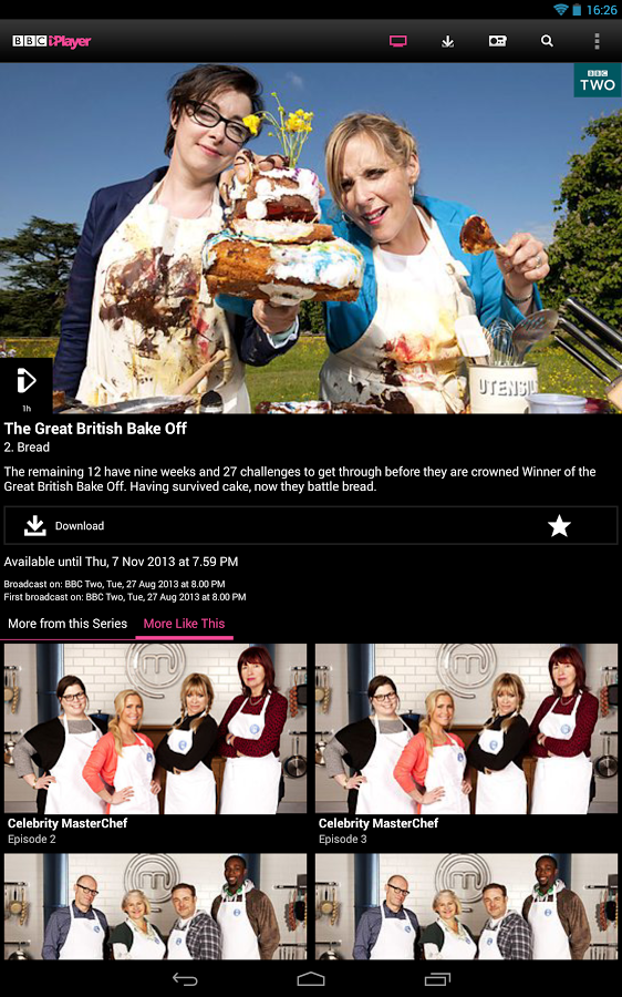BBC iPlayer For Android Updated To Version 2.0, Debuts Video Downloads And Android 4.3 Support