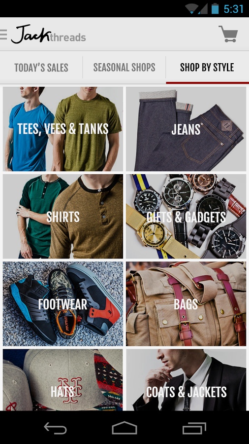 JackThreads Relaunches Its Android App With A New Fashionable Look, Full-Screen Gallery View ...