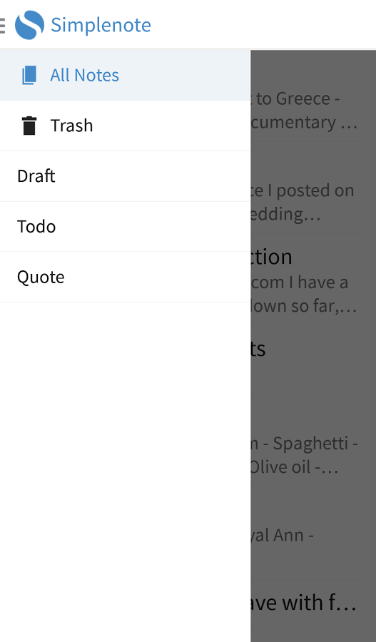 Simplenote App