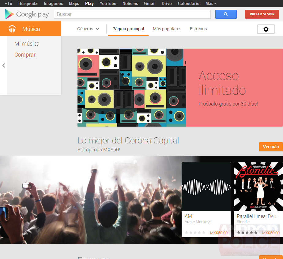 Google Play Music And All Access Go Live In Mexico