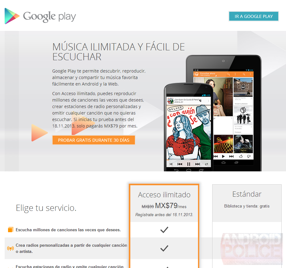 Google Play Music And All Access Go Live In Mexico
