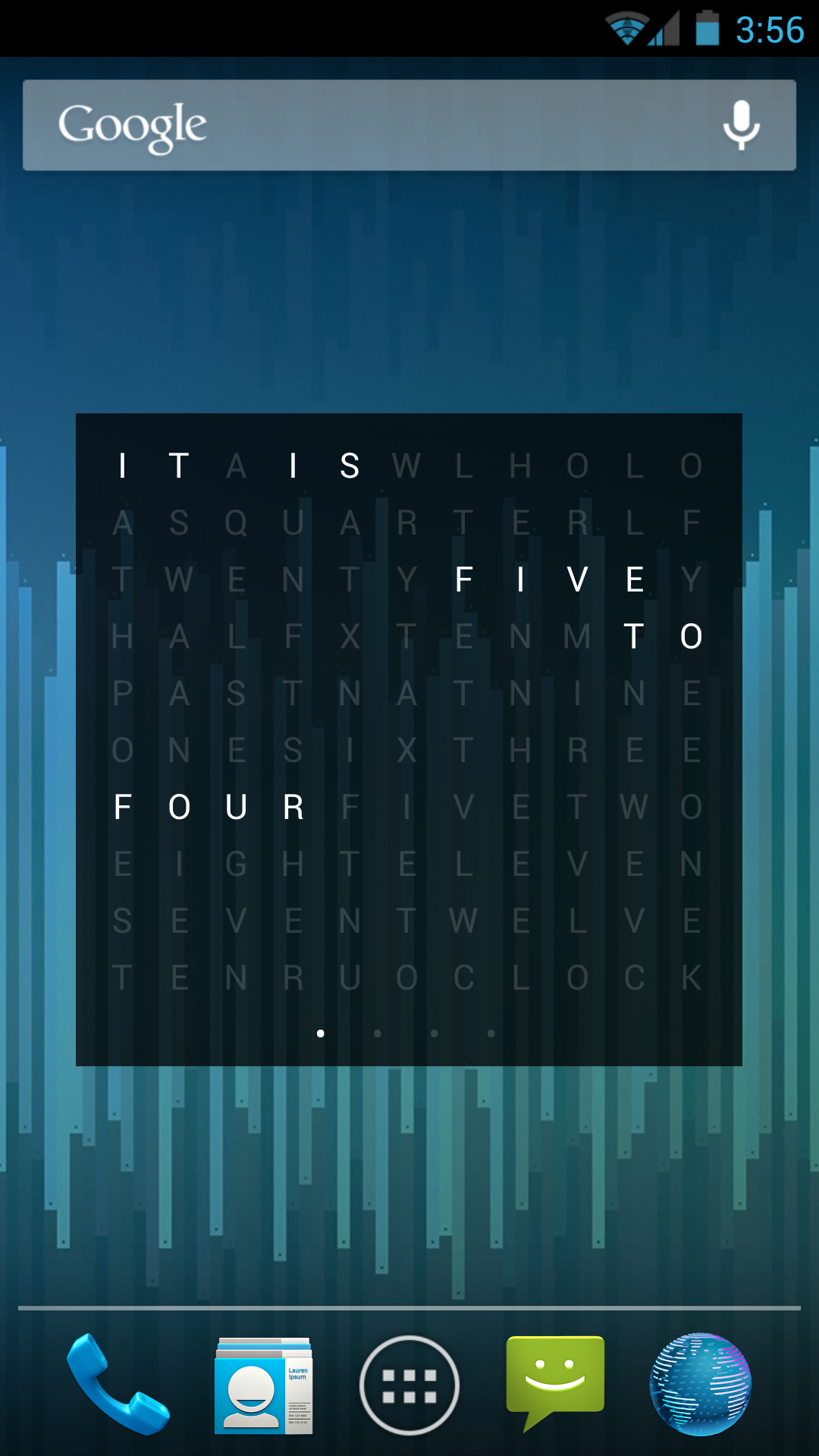 [Hands-On] Holo Text Clock Is An Attractive, Though Unoriginal, Widget ...