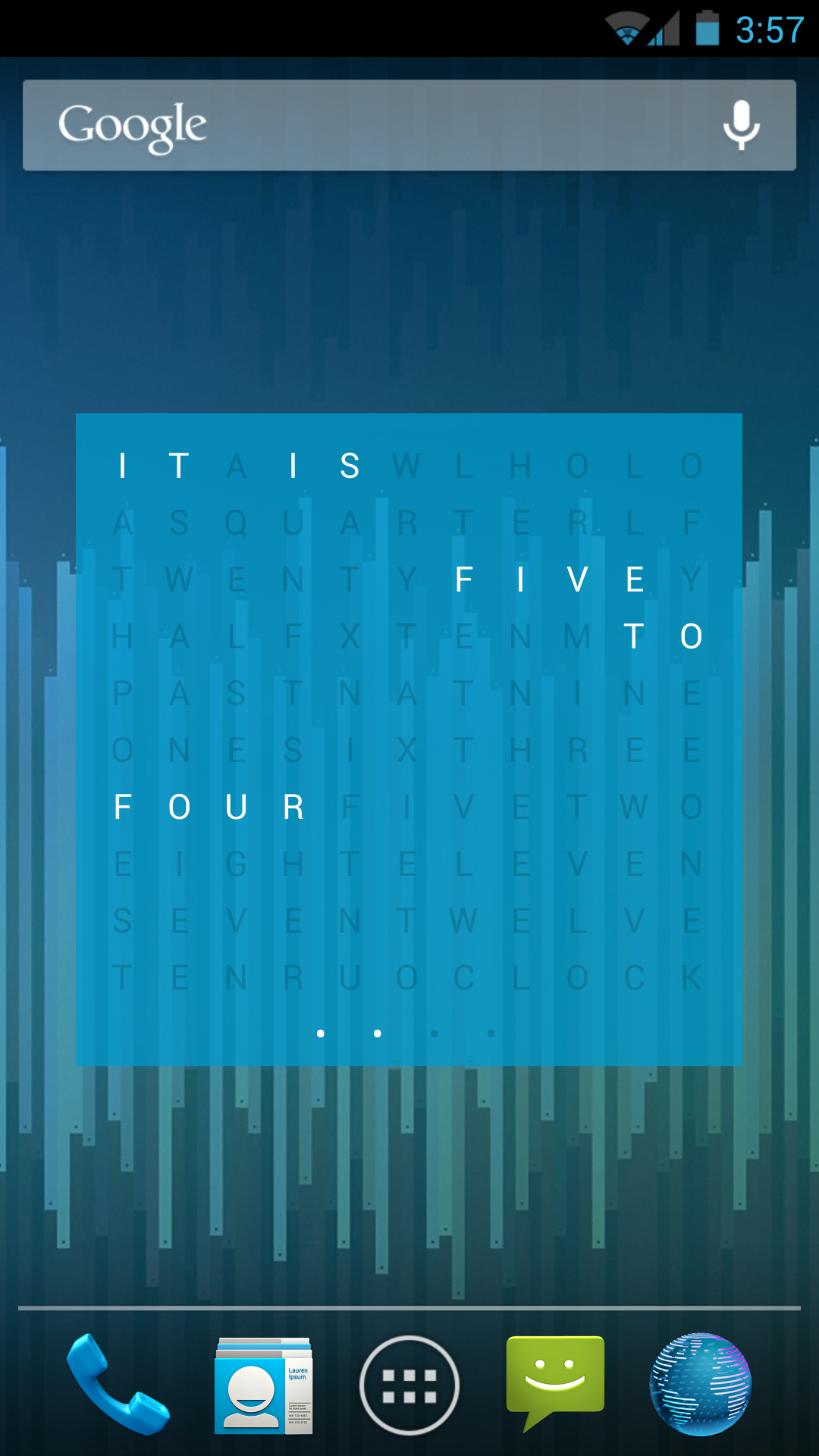 [Hands-On] Holo Text Clock Is An Attractive, Though Unoriginal, Widget ...