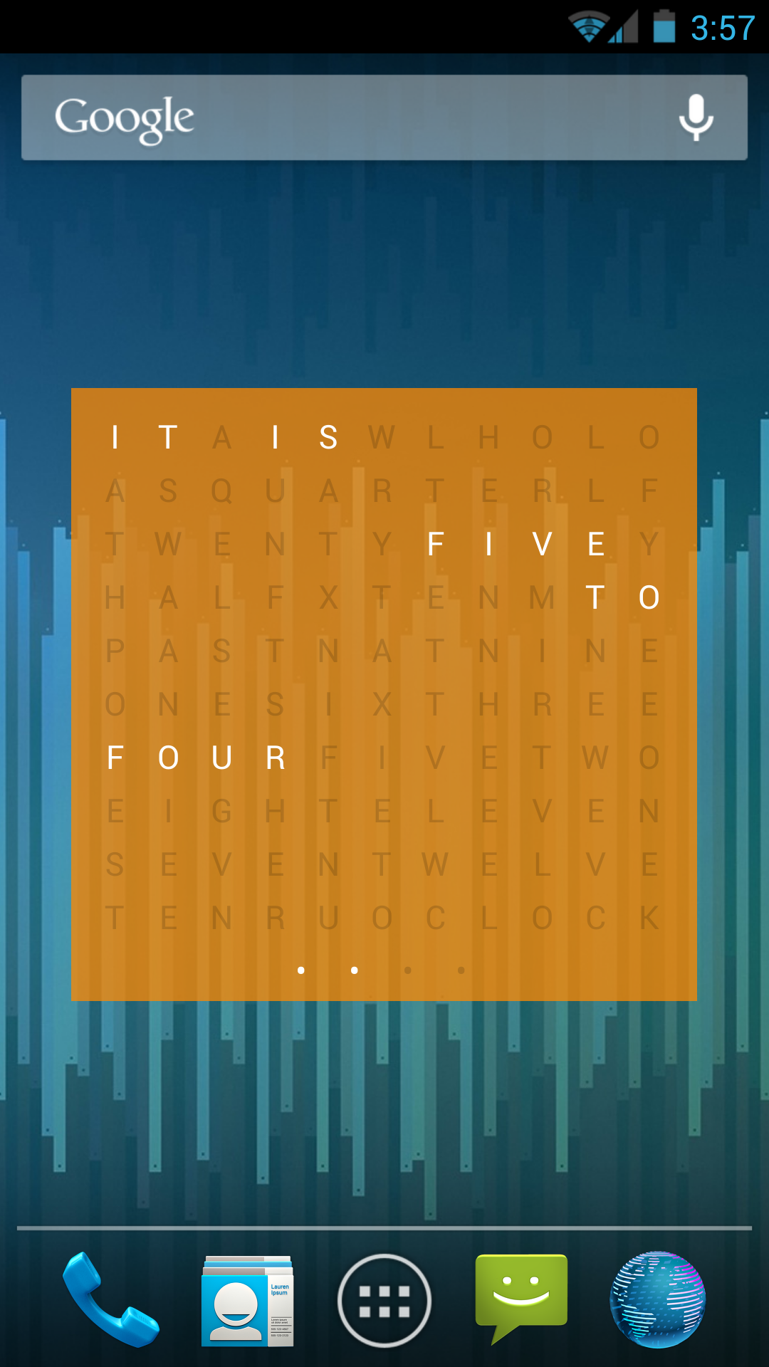 [Hands-On] Holo Text Clock Is An Attractive, Though Unoriginal, Widget ...