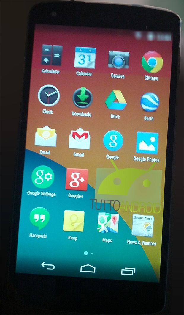 New Nexus 5 KitKat Leak Shows Transparent Nav And Status Bars, New App ...