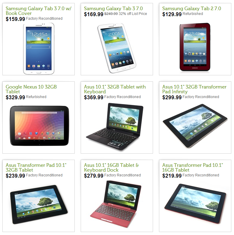 Woot Tablet Sale: Big Discounts On Refurbished Asus And Samsung Models ...