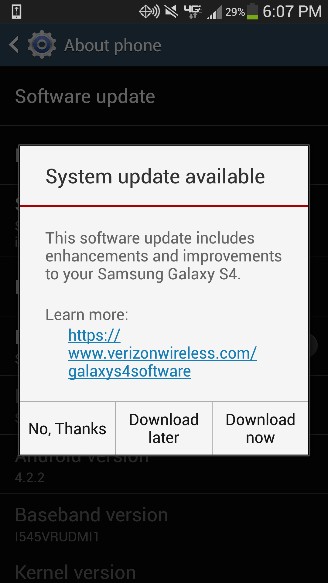 Verizon Galaxy S4 Software Update Page Now Lists Android 4.3 OTA ...